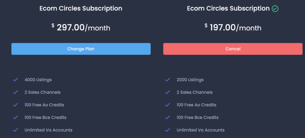 Pricing - Ecom Circles