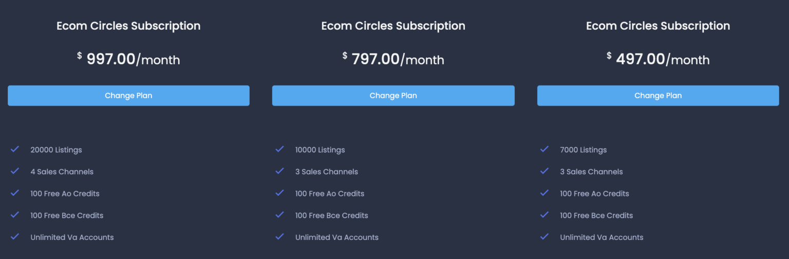 Pricing - Ecom Circles